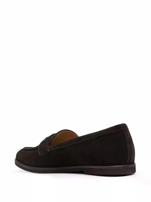 SCAROSSO Monica Leather Loafers - Brown
