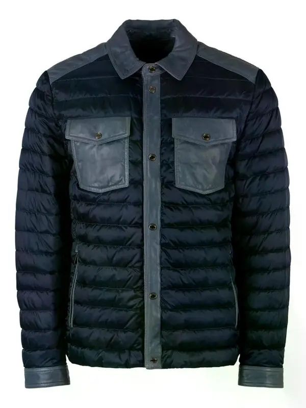 MOORER Crespi Padded Jacket - Blue