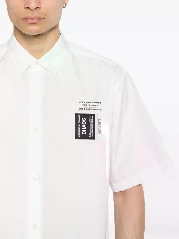 Undercover Logo-patch Cotton Shirt