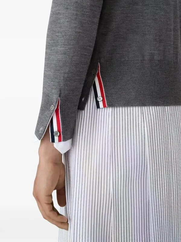 Thom Browne 4-bar Knitted Cardigan