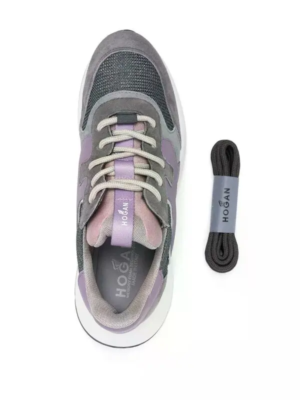 Hogan Panelled Lace-up Sneakers