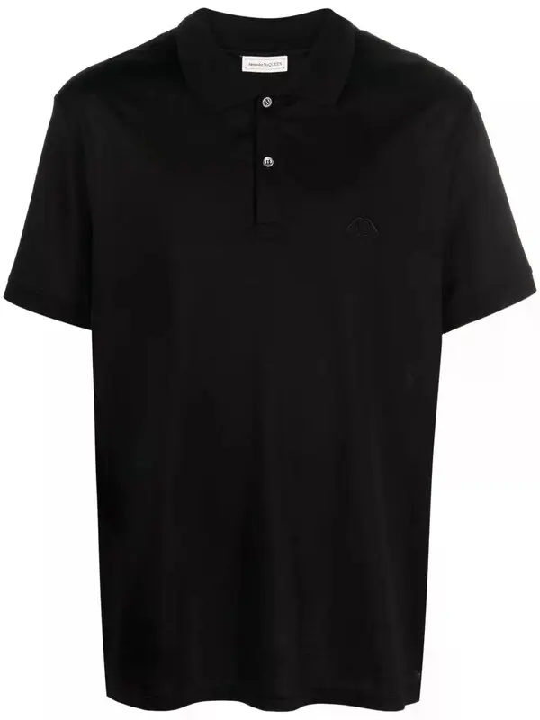 Alexander McQueen Seal Logo-embroidered Polo Shirt