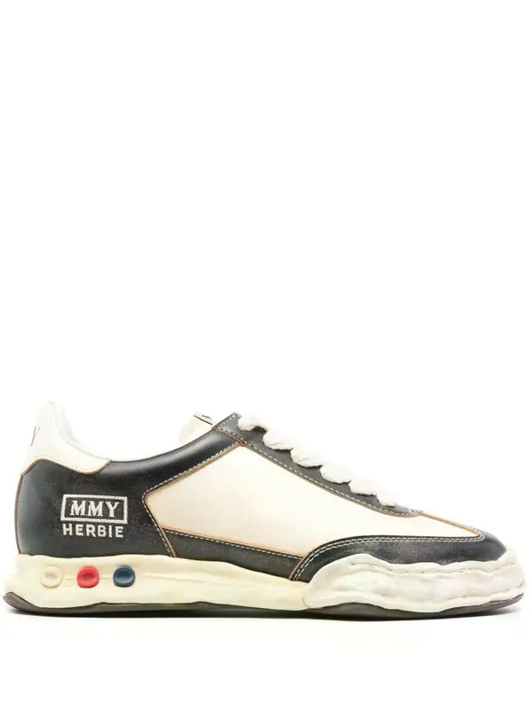 Mihara Yasuhiro Herbie Og Sole Leather Sneakers - Neutrals