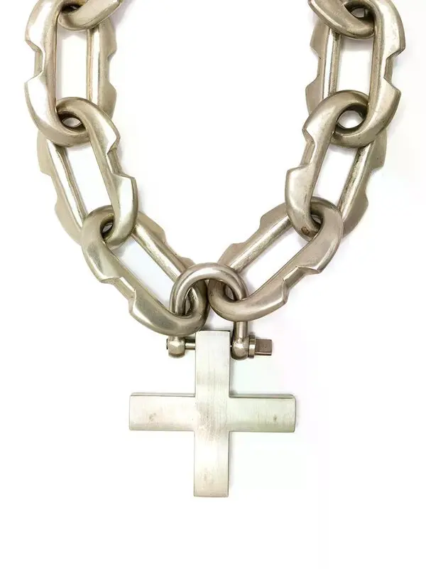 PARTS OF FOUR Massive Deco Link Necklace - Silver
