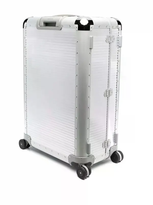 FPM MILANO Bank S Spinner 76cm Studded Aluminium Suitcase