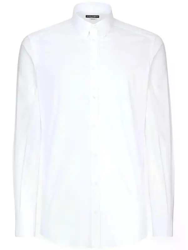 Dolce & Gabbana Long-sleeve Poplin Shirt - White