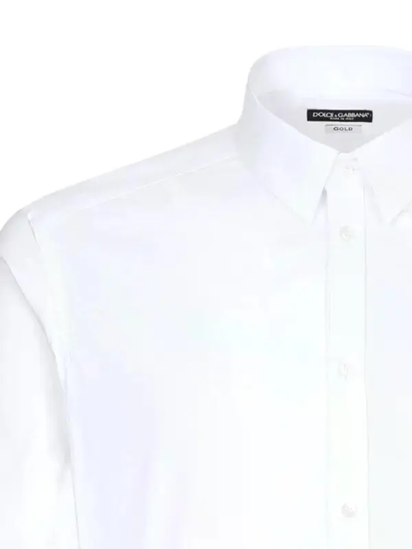 Dolce & Gabbana Long-sleeve Poplin Shirt - White