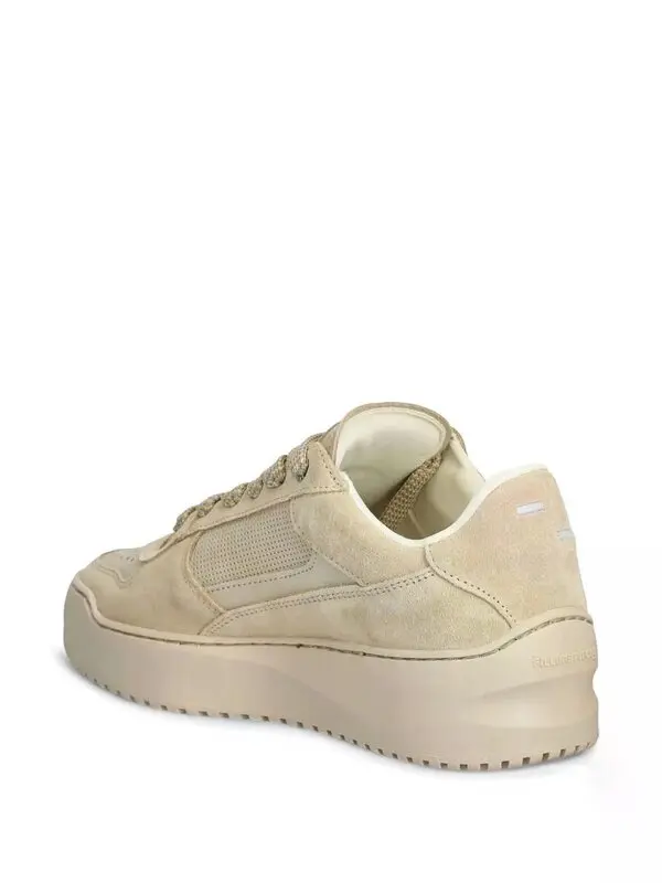 Filling Pieces Perforated Panel Leather Trainers - Neutrals