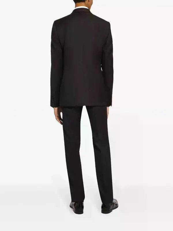 Dolce & Gabbana Contrasting Lapels Two-piece Suit