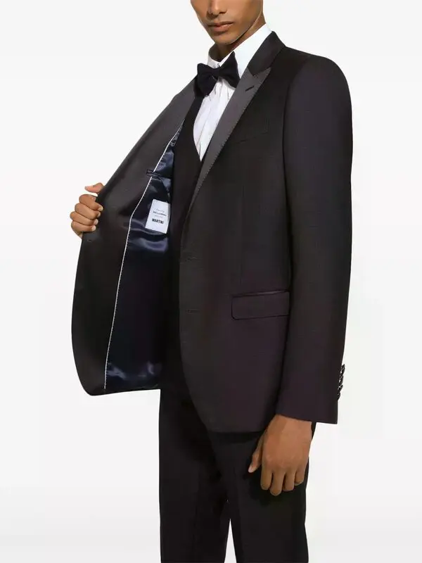 Dolce & Gabbana Contrasting Lapels Two-piece Suit