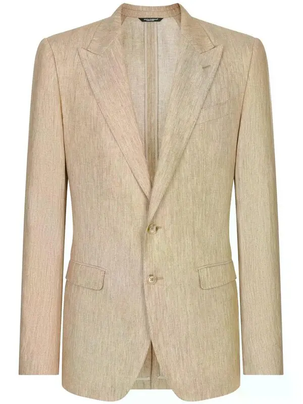 Dolce & Gabbana Single-breasted Linen Blazer