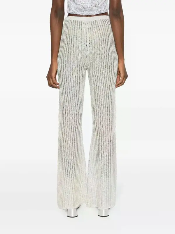 FORTE_FORTE Crochet Knit Palazzo Trousers
