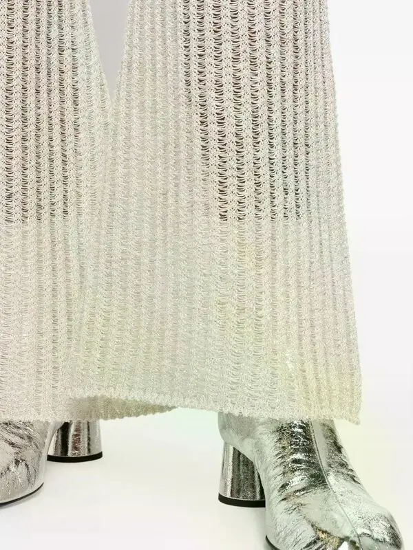 FORTE_FORTE Crochet Knit Palazzo Trousers