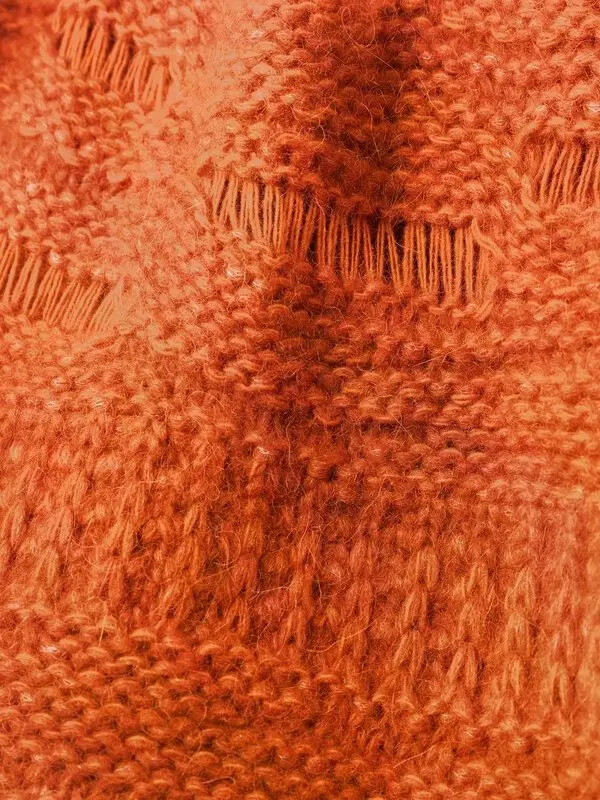 Stella McCartney Asymmetric Fringed Alpaca Wool-blend Cardigan-coat