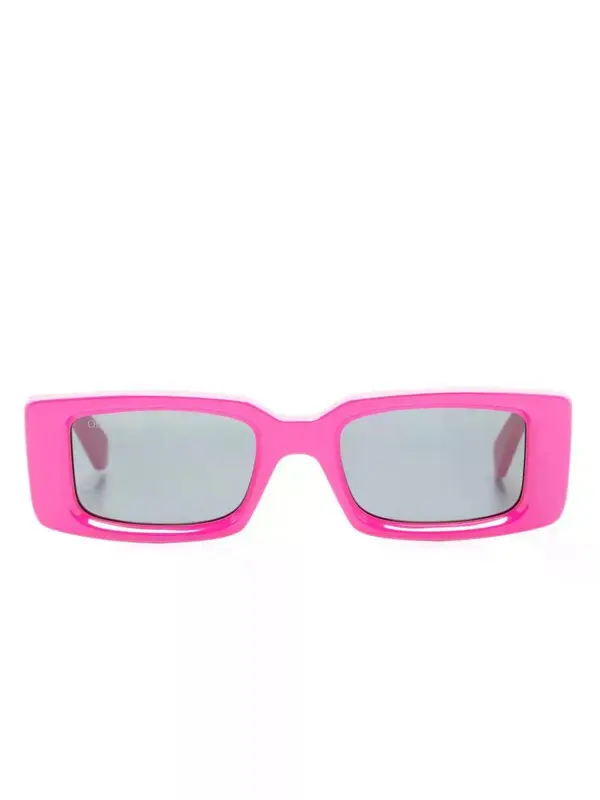 Off-White Arrows Rectangle-frame Sunglasses - Pink