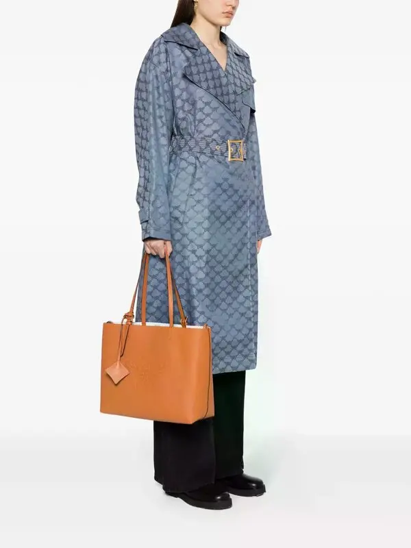 Mcm Himmel Logo-embossed Leather Bag