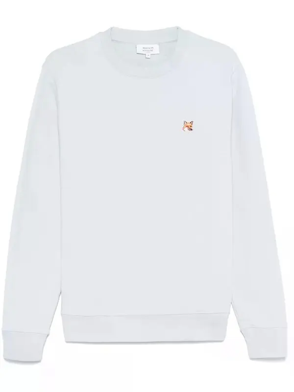Maison Kitsuné Fox Head Patch Sweatshirt - Blue
