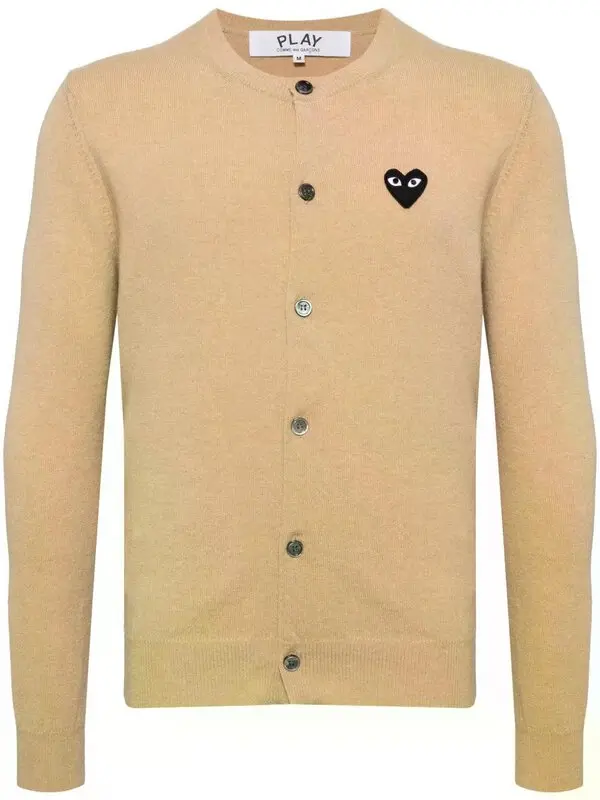 Play Comme Des Garcon Wool Cardigan