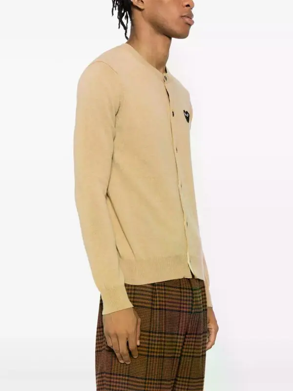 Play Comme Des Garcon Wool Cardigan