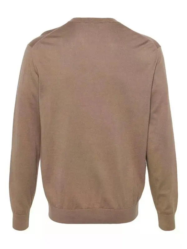 BALLANTYNE Argyle Intarsia-knit Jumper - Brown