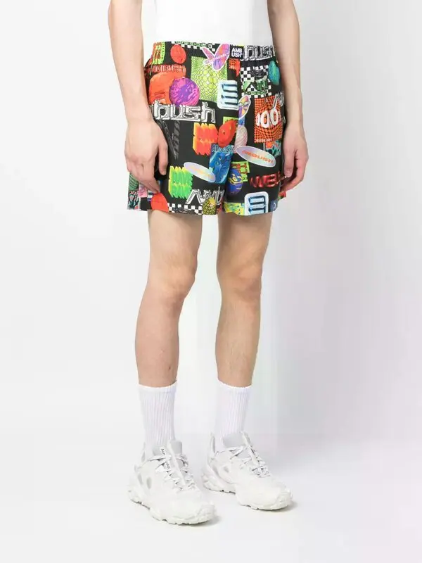 AMBUSH Graphic Print Elasticated Waistband Shorts