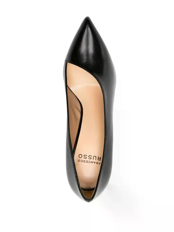FRANCESCO RUSSO 105mm Asymmetric Leather Pumps