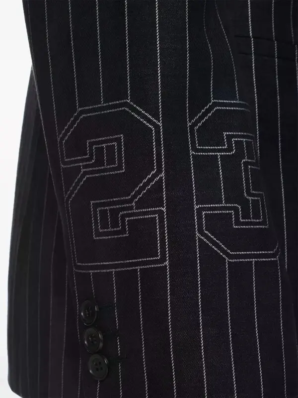 Off-White 23-print Pinstriped Blazer