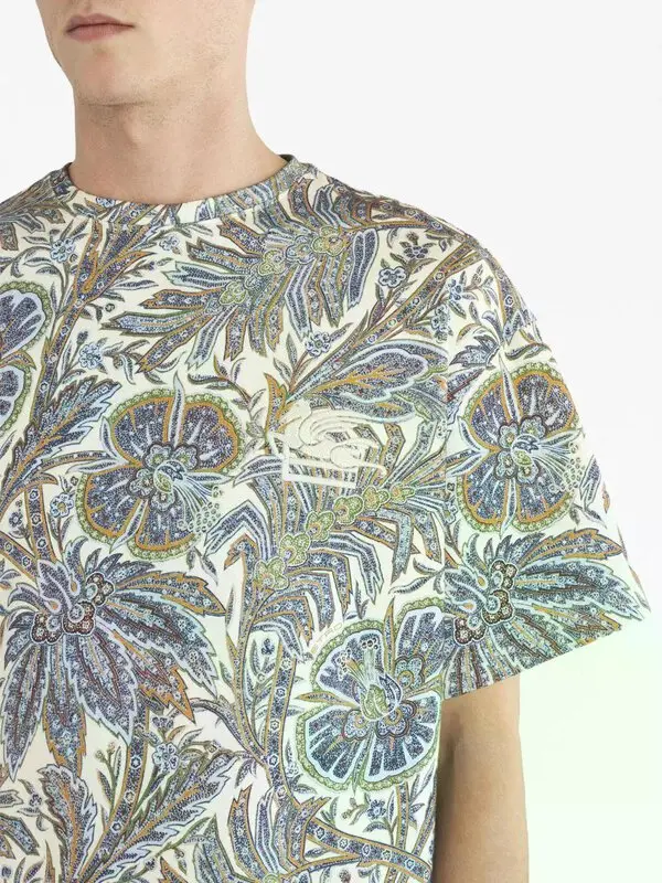 Etro Paisley-print Cotton T-shirt