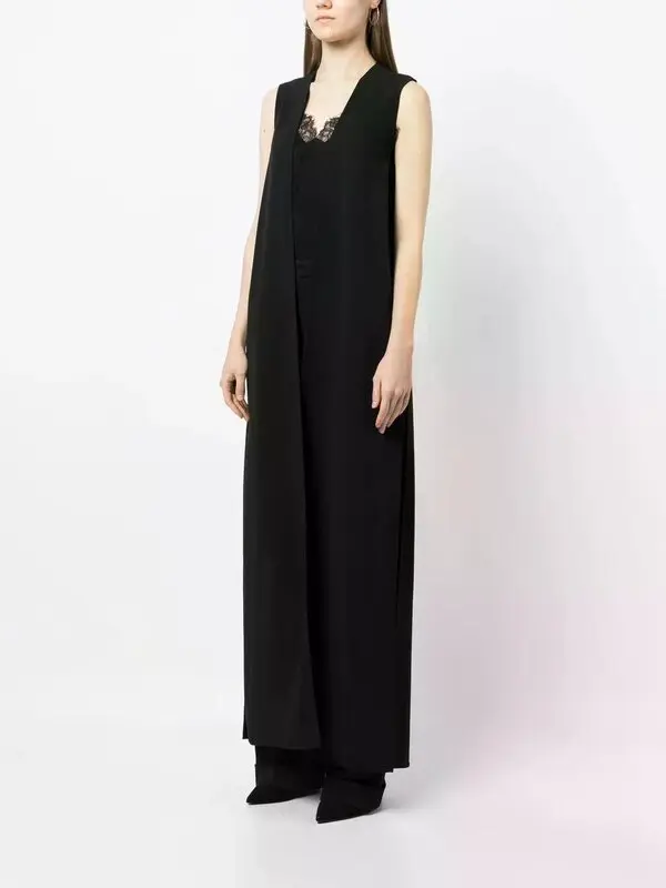 Elie Saab Maxi Open-front Gilet