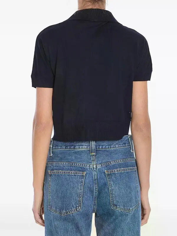 Khaite Morgane Polo Shirt - Blue