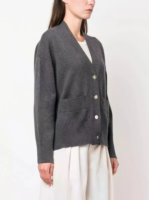BARRIE V-neck Cashmere Cardigan
