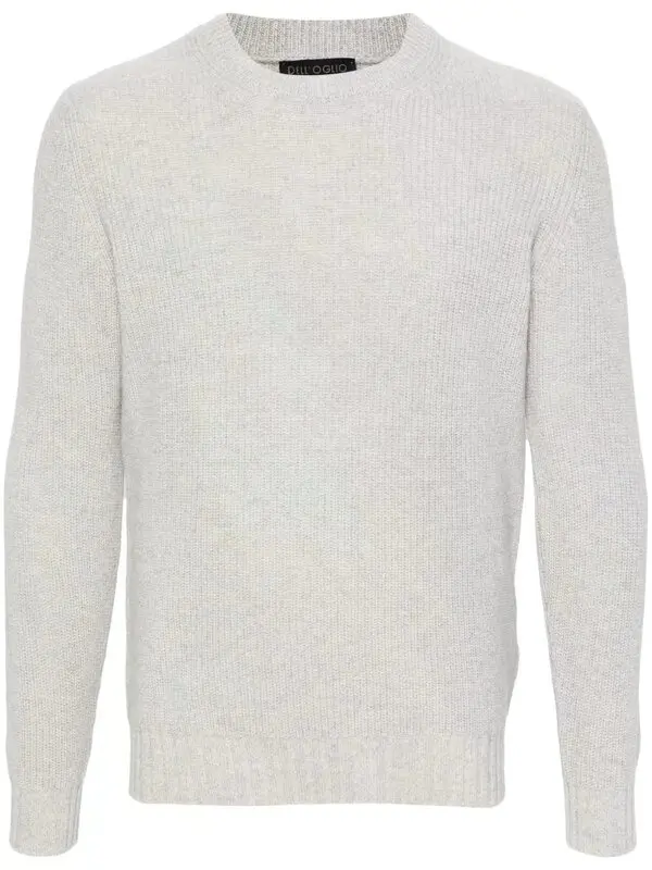 DELL'OGLIO Crew Neck Wool Blend Jumper