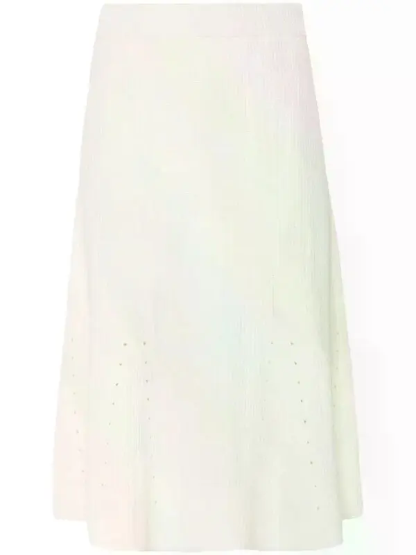 JOSEPH Ribbed Linen-blend A-line Skirt