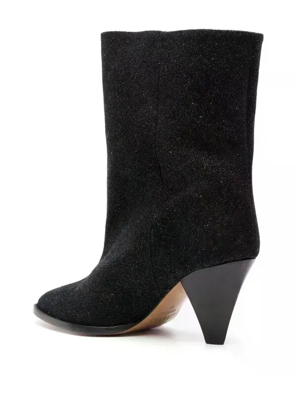 Isabel Marant Étoile Rouxa Suede 85mm Cone Heel Boots