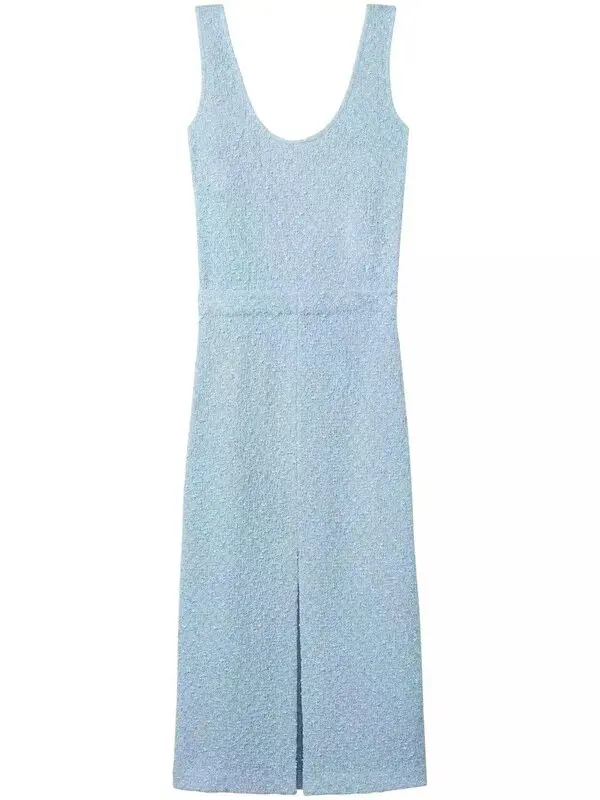 St. John Tweed Scoop Neck Dress