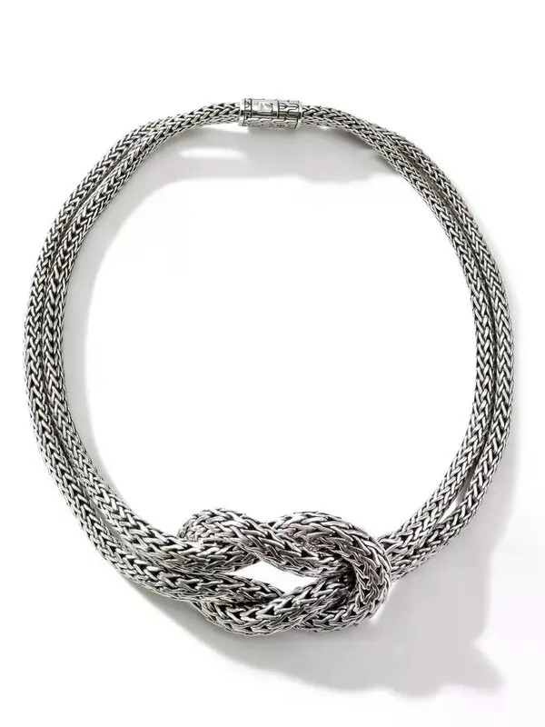 John Hardy Sterling Love Knot Necklace - Silver