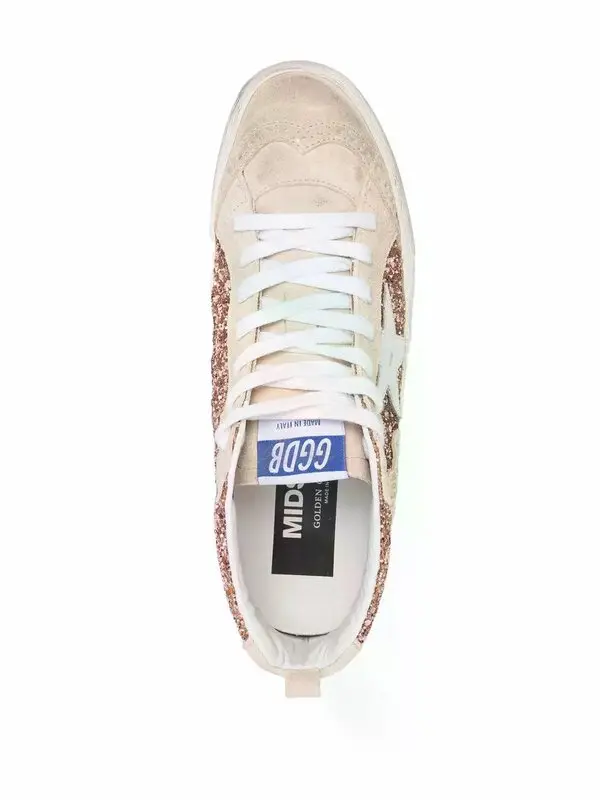 GOLDEN GOOSE Mid Star Glitter Sneakers