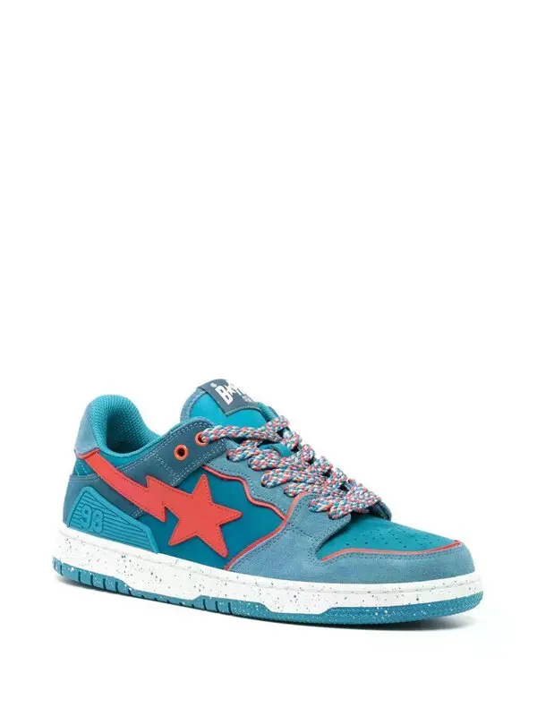 A BATHING APE Sk8 Sta Panelled Sneakers - Blue
