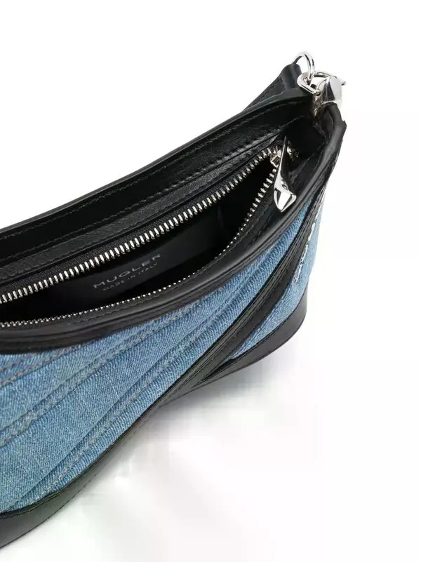 MUGLER Spiral Curve 01 Denim Bag