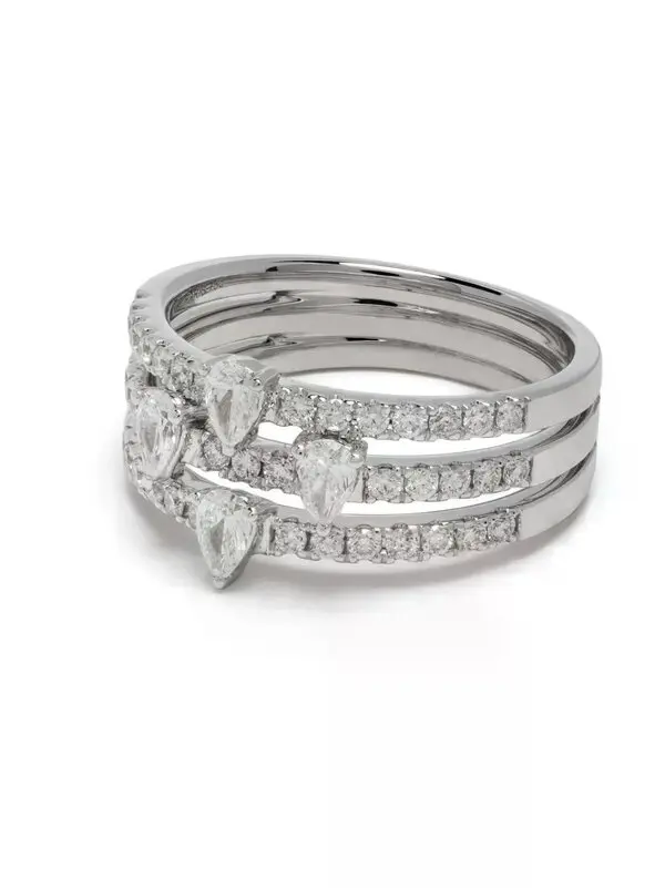 PERSEE 18kt White Gold Diamond Ring