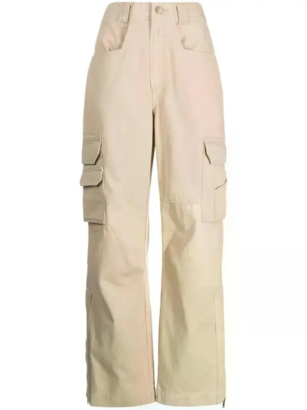 Goen.j Wide-leg Cotton Cargo Trousers