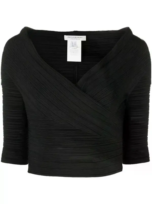 Philosophy Di Lorenzo Serafini Knitted Cropped Top