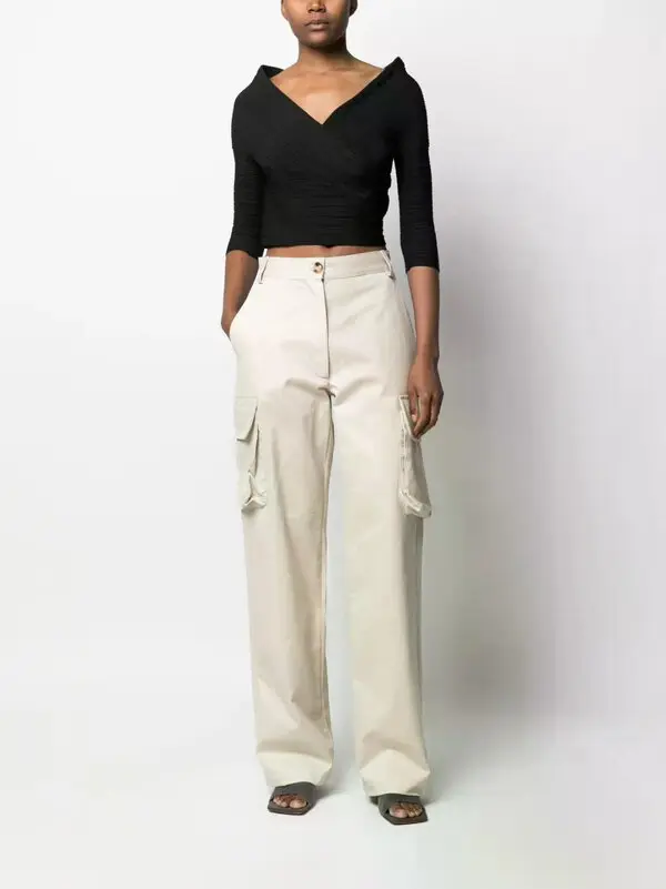 Philosophy Di Lorenzo Serafini Knitted Cropped Top