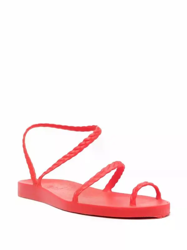ANCIENT GREEK SANDALS Eleftheria Jelly Flip Flops - Red