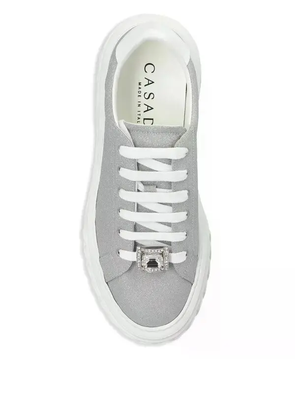 Casadei Off-road Sneakers With Embellished Logo Plaque