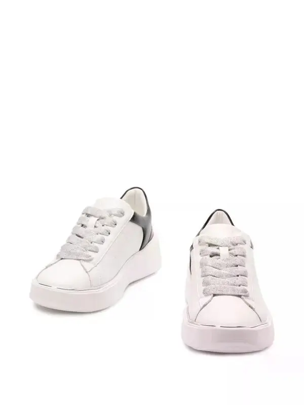 TWINSET Leather Lace-up Sneakers