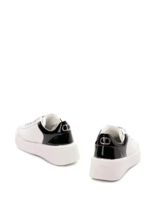 TWINSET Leather Lace-up Sneakers