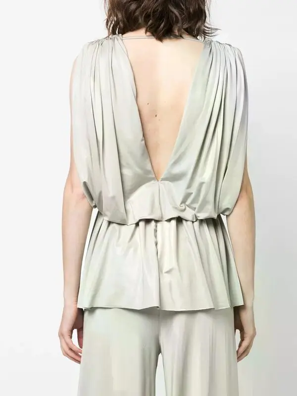 Rick Owens Venus V-neck Draped Top