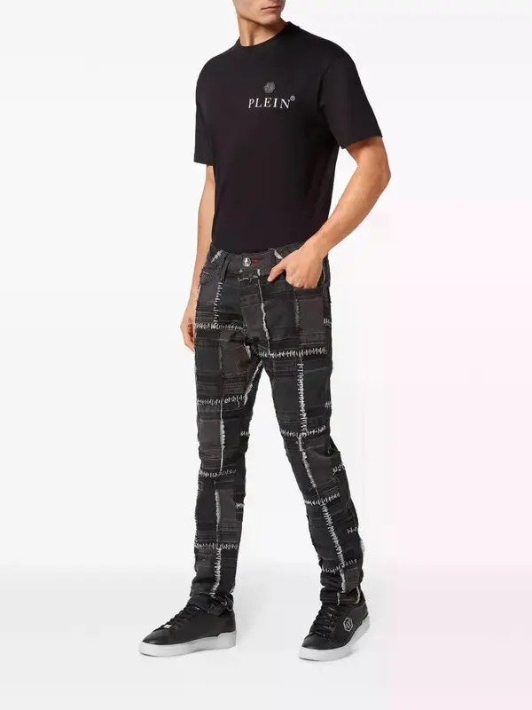 Philipp Plein Patchwork Straight-leg Jeans