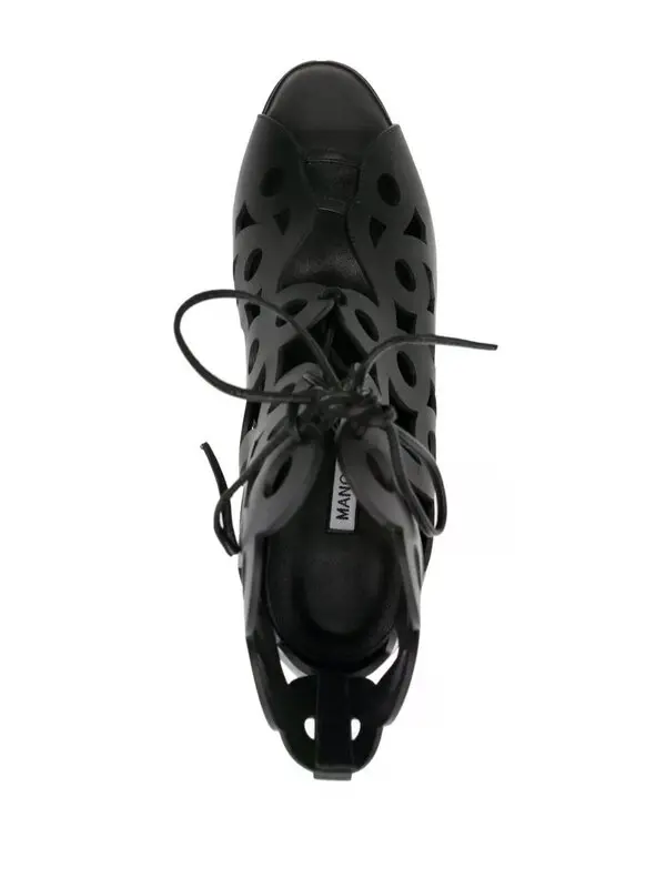 Manolo Blahnik Taralo 90mm Cut-out Boots